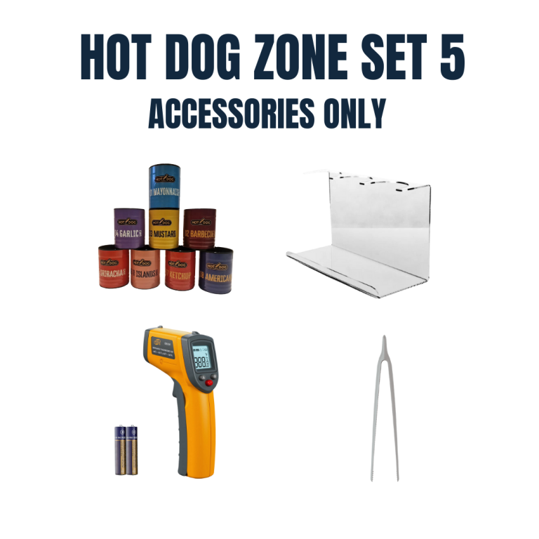 Hot Dog Zone Set 5 - Accessories Only - Hot Dog Zone UK